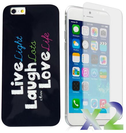 Click here for Exian Case For Iphone 6 - Live Laugh Love Black prices