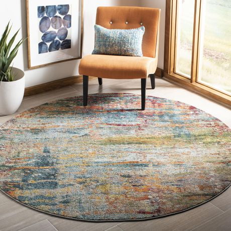 Click here for Safavieh Monaco Rowena Abstract Area Rug Teal / Or... prices