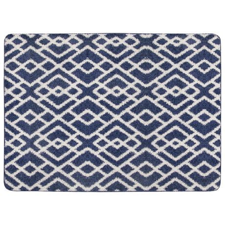 MAINSTAYS 48"x66" Dark Blue Tufted Sanborn Shag Rug | Walmart Canada