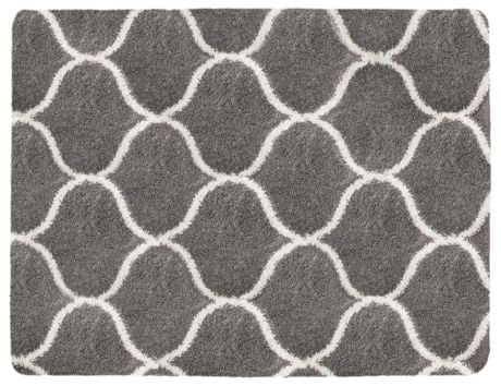 MAINSTAYS 48"x66" Grey and White Tufted Sanborn Shag Rug | Walmart Canada