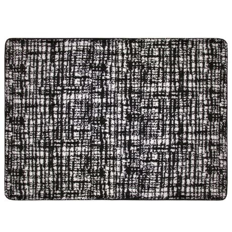 MAINSTAYS 48"x66" Black and White Tufted Sanborn Shag Rug | Walmart Canada