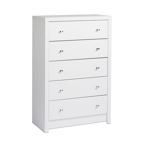 Click here for Prepac Calla 5-Drawer Chest White prices