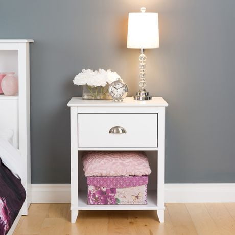 Click here for Prepac Yaletown White 1-Drawer Tall Nightstand Whi... prices