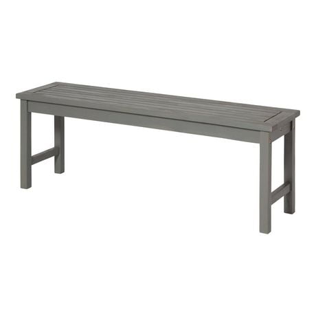 Click here for Manor Park Acacia Wood Patio Dining Bench - Grey W... prices