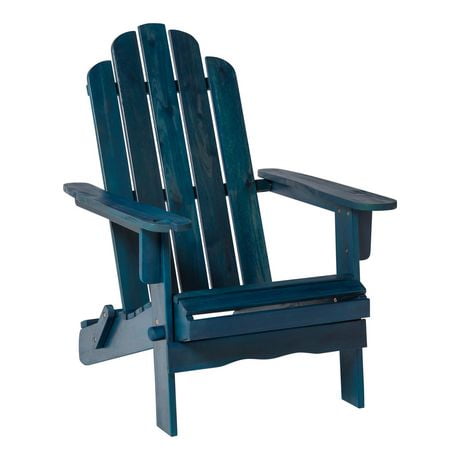 Click here for Manor Park Patio Wood Adirondack Chair - Navy Blue... prices