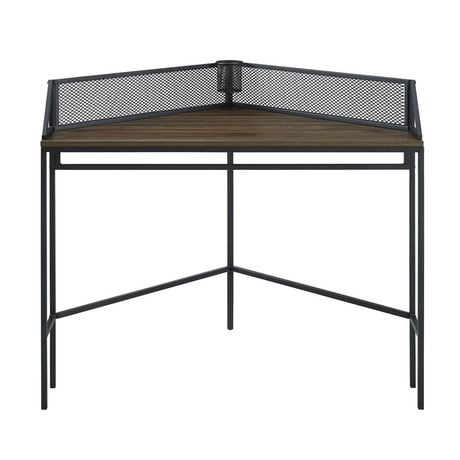 Click here for Manor Park 42 Industrial Corner Desk - Dark Walnut... prices