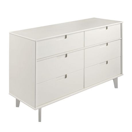 Click here for Manor Park Sloane 6 Drawer Groove Handle Wood Dres... prices