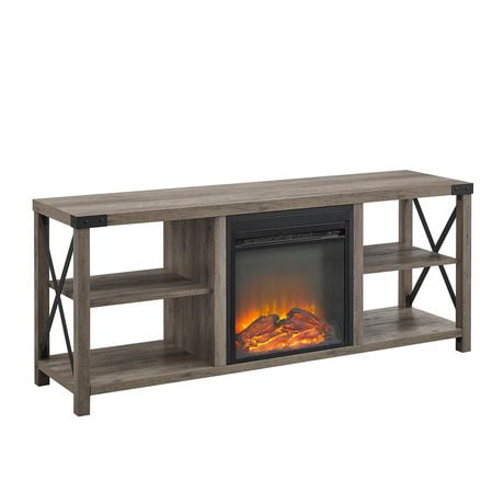 Click here for Manor Park 60 Farmhouse Metal X Fireplace Console... prices
