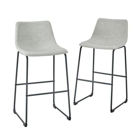 Click here for Manor Park 30 Industrial Faux Leather Barstools  S... prices