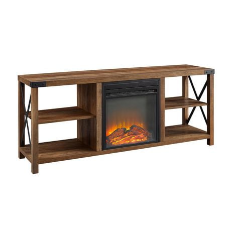 Click here for Manor Park 60 Farmhouse Metal X Fireplace Console... prices