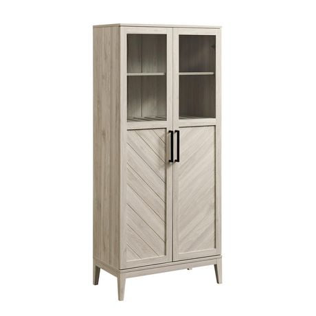 Click here for Manor Park 68 Chevron Storage Cabinet - Birch Birc... prices