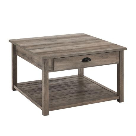 Click here for Manor Park 30 Square Country Coffee Table - Grey W... prices
