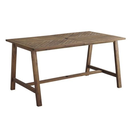 Click here for Manor Park Vincent 60 Acacia Wood Chevron Dining T... prices