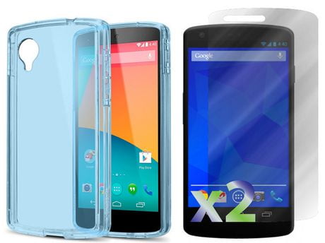 Click here for Exian Transparent Case For Lg Nexus 5 - Blue Blue prices