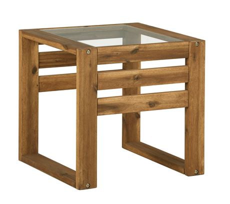 Click here for Manor Park Modern Patio End Table - Brown Brown prices