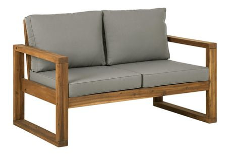 Click here for Manor Park 52 Modern Patio Loveseat - Brown Brown prices