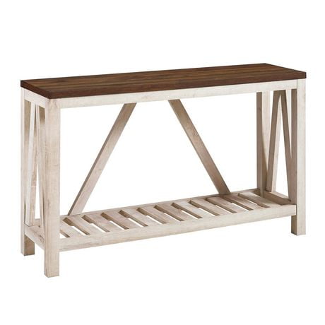 Click here for Manor Park 52 A-Frame Rustic Entry Console Table -... prices