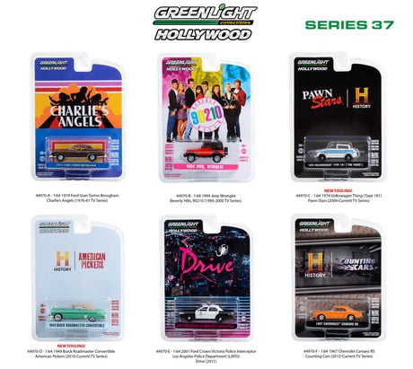 GreenLight 1:64 Hollywood Die-Cast Vehicles Series 37 | Walmart Canada