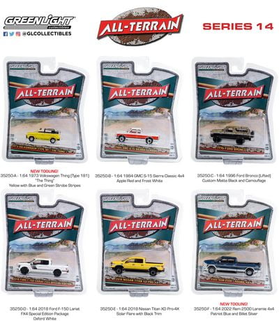 GreenLight 1:64 All-Terrain Die-Cast Vehicles Series 14 | Walmart Canada