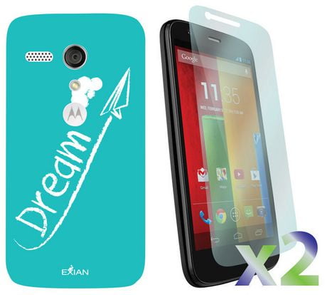 Click here for Exian Case For Moto G  Dream White - Teal Teal prices