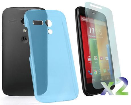 Click here for Exian Transparent Case For Moto G - Blue Blue prices