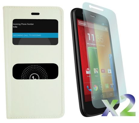 Click here for Exian Flip Case With Call Access Window For Moto G... prices