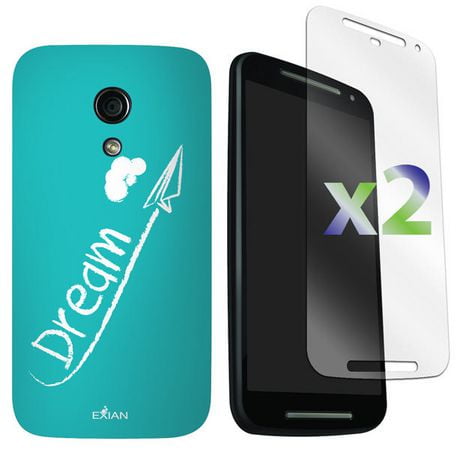 Click here for Exian Case For Moto G2  Dream White - Teal Teal prices