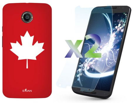 Click here for Exian Case For Moto X2 - Maple Leaf Design Red prices
