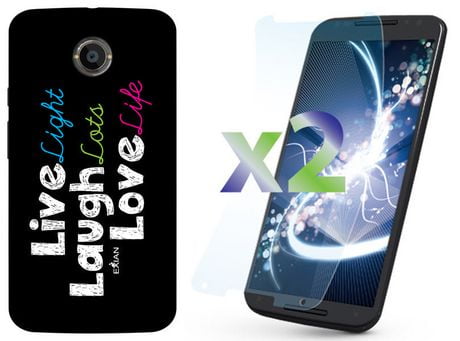 Click here for Exian Case For Moto X2  Live Laugh Love Black prices
