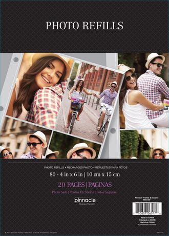 Pinnacle 4x6 Photo Album Refill Pages, 10 Pack - Walmart.ca