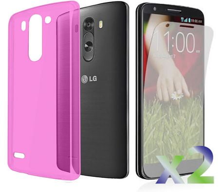 Click here for Exian Transparent Case For Lg G3 Pink prices