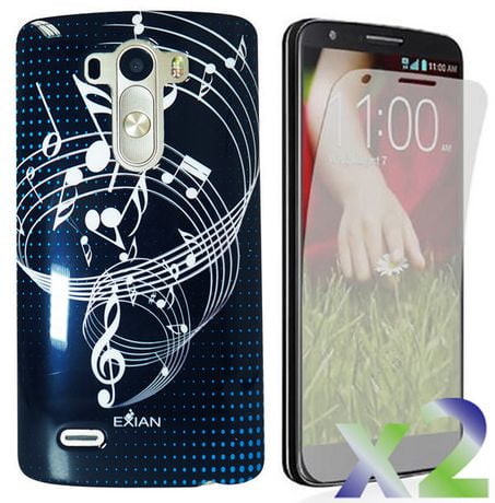 Click here for Exian Case For Lg G3  Musical Notes - Black Black prices