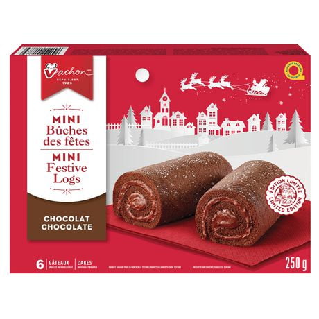 Vachon® Mini Festive Logs Chocolate Cakes, 250 g - Walmart.ca