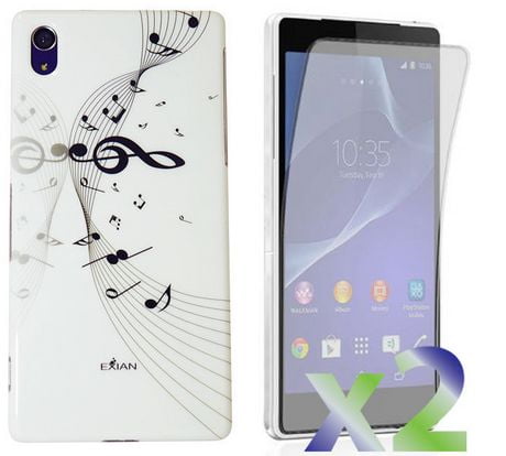Click here for Exian Case For Xperia Z2  Musical Notes - White Wh... prices