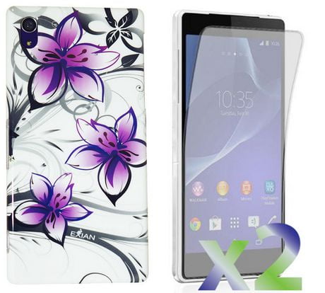 Click here for Exian Case For Xperia Z2  Floral Pattern - White &... prices