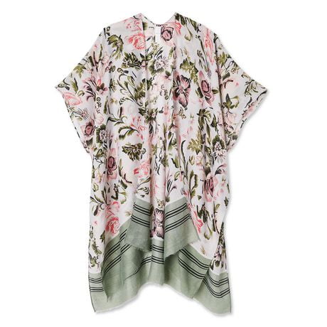 Time and Tru Women's Floral Ruana - Walmart.ca