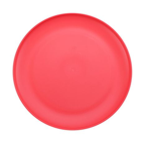 Mainstays Round Plastic Plate, Red - Walmart.ca