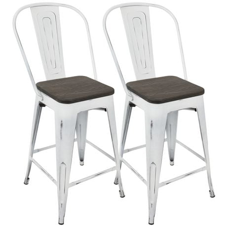 Click here for Oregon Industrial High Back Counter Stool By Lumis... prices