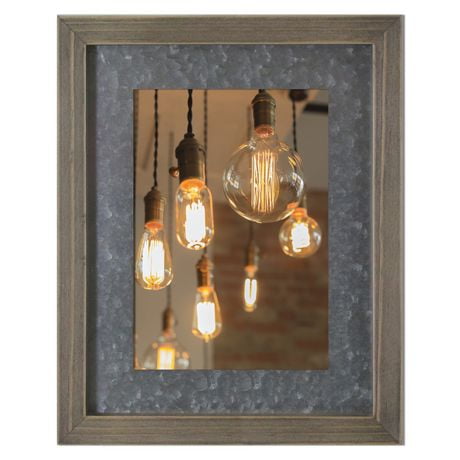 hometrends Rustic Gallery 5 x 7" Photo Frame with Metal Inset | Walmart ...