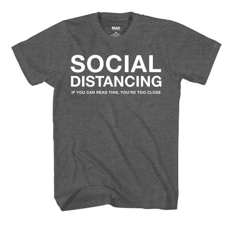 Men's Design Lab Social Distance Too Close T-Shirt | Walmart Canada