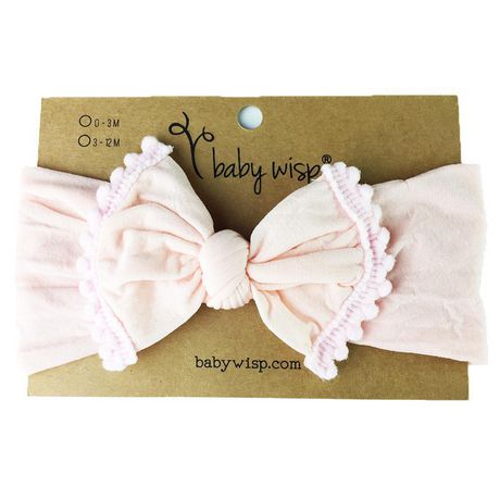Click here for Baby Wisp - Infant Headwrap Nylon Pom Pom Trim Hea... prices