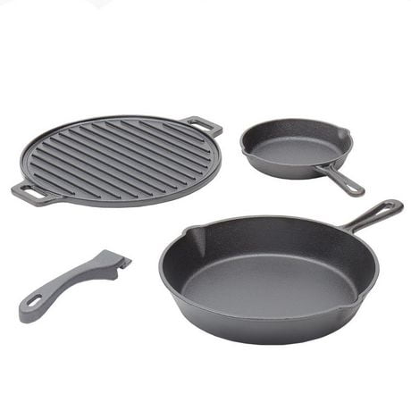 Home Basics 4-Piece Cast Iron Cook Set - Walmart.ca