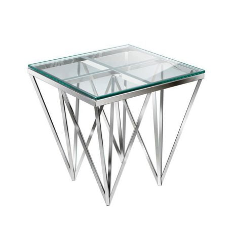 Click here for Home Gear Joel End Table Silver 26 In X 26 In prices