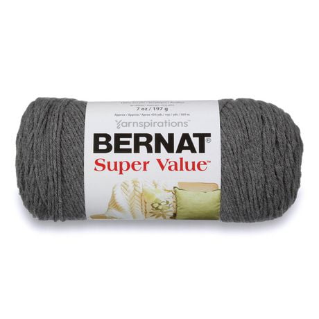 Click here for Bernat Super Value Yarn (197 G  7 Oz) True Grey prices