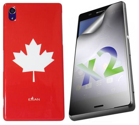 Click here for Exian Case For Xperia Z3 - Maple Leaf Design Red prices
