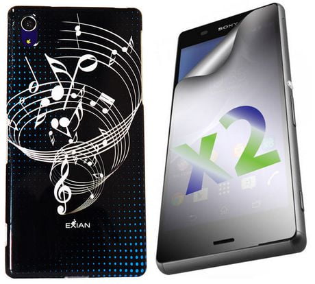 Click here for Exian Case For Xperia Z3  Musical Notes - Black Bl... prices