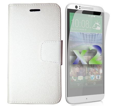 Click here for Exian Wallet Case For Desire 510 - White White prices
