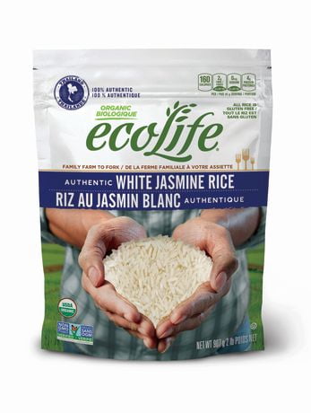 ecoLife Organic Authentic White Jasmine Rice, 907 g - Walmart.ca