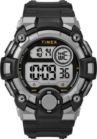 Click here for Timex Dgtl A-Game 50Mm Resin Strap Watch Black prices
