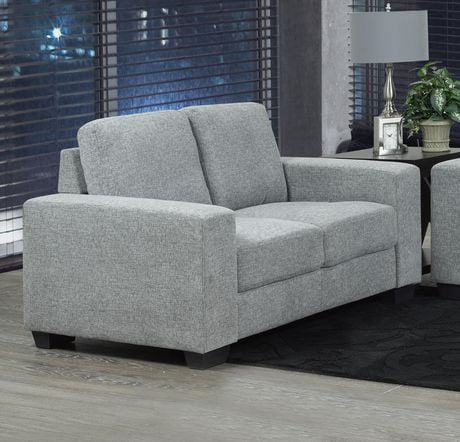 Click here for Brassex Inc Brassex Casper Love Seat  Light Grey L... prices